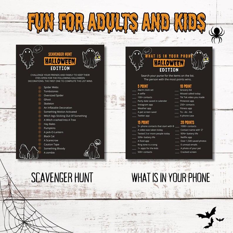 Halloween Game Bundle: Printable Party Activities (PDF) - Etsy