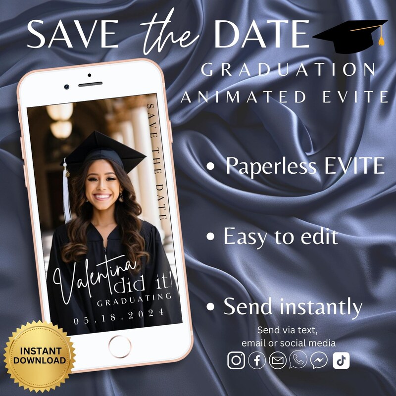 Save the Date Graduation - Etsy