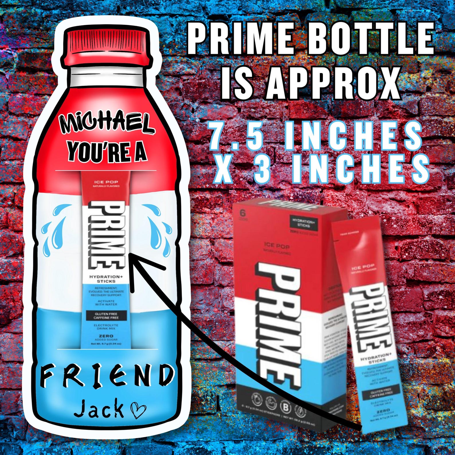 Prime Hydration Valentine Cards: Fun Kids' Digital Download (canva ...