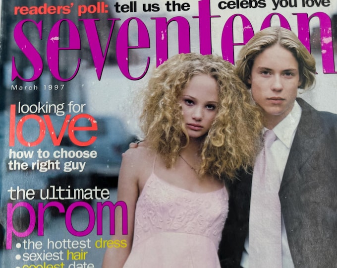JULY 1997 SEVENTEEN MAGAZINE, Mega Prom Special! - Etsy