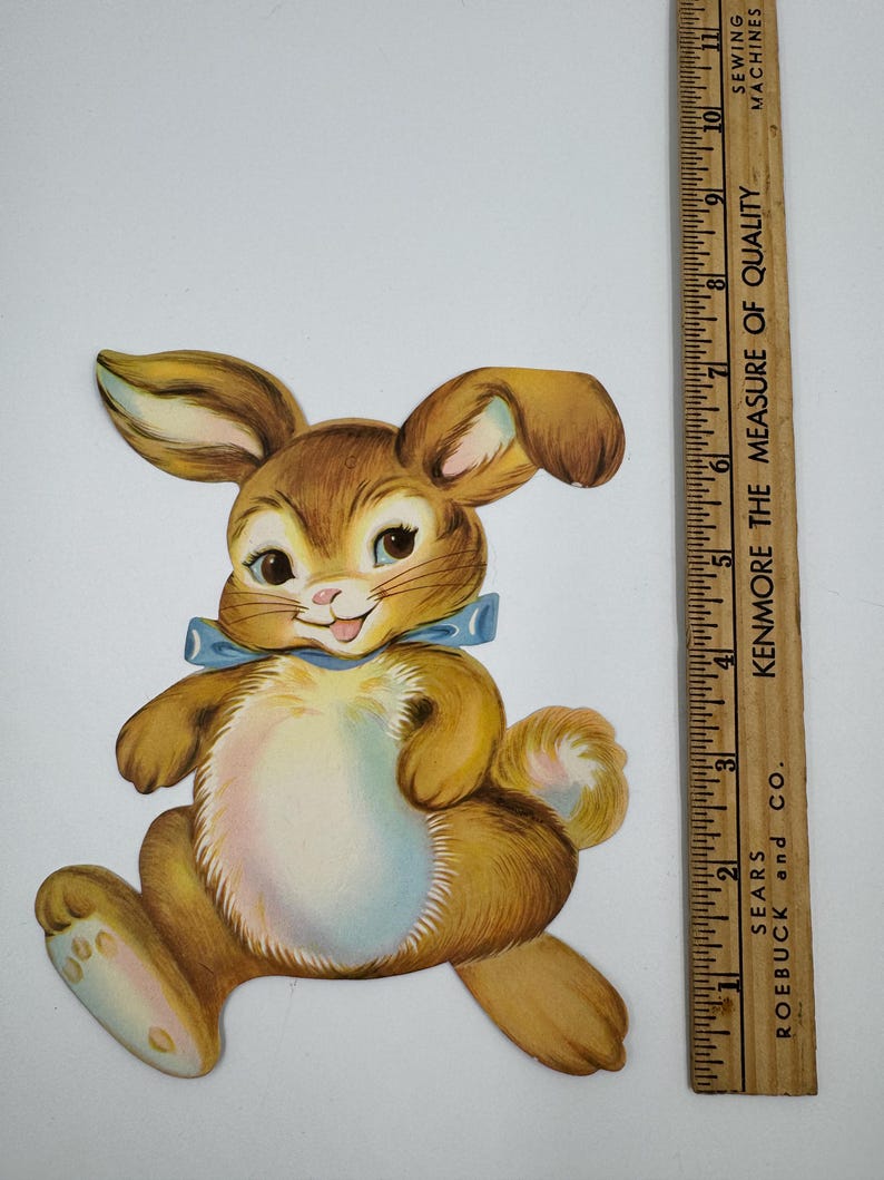 Vintage Dennison Bunny Die Cut Decorations – Set of 2 - Etsy