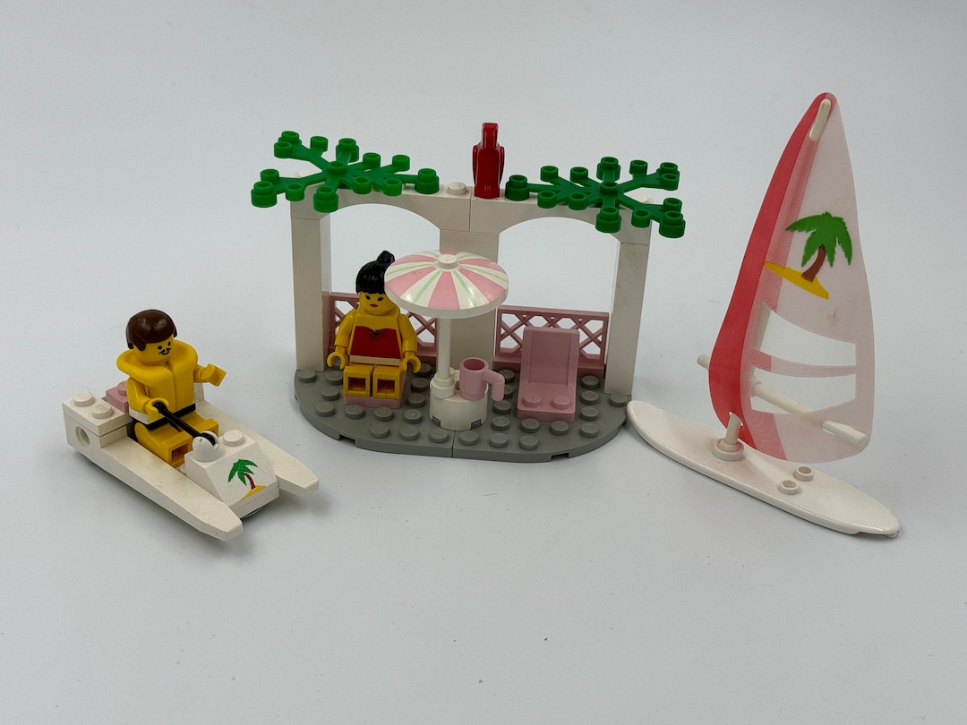 1992 Lego Set 6401 PARADISA SEASIDE CABANA 100% Complete With ...