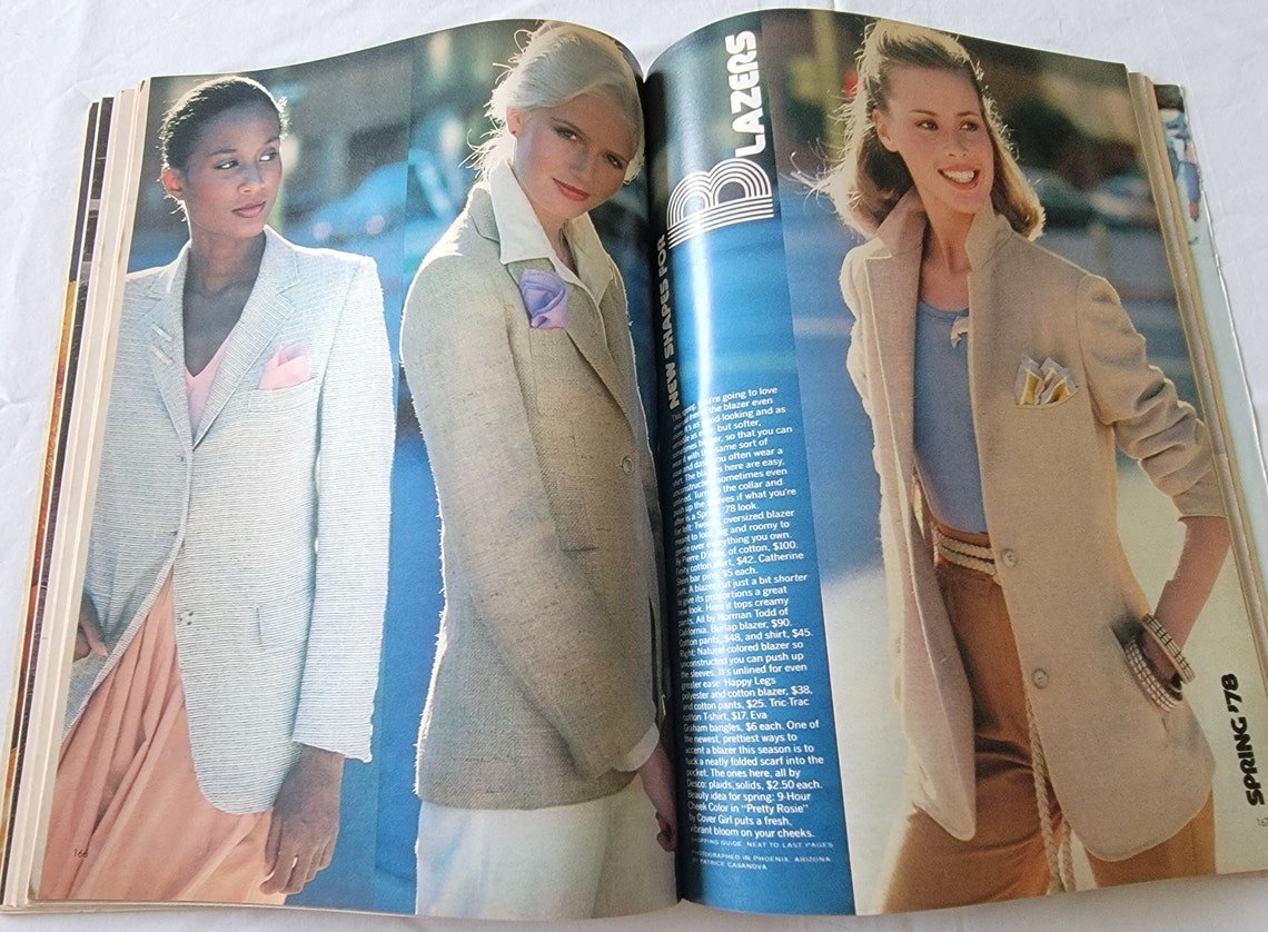 MARCH 1978 GLAMOUR MAGAZINE - Etsy