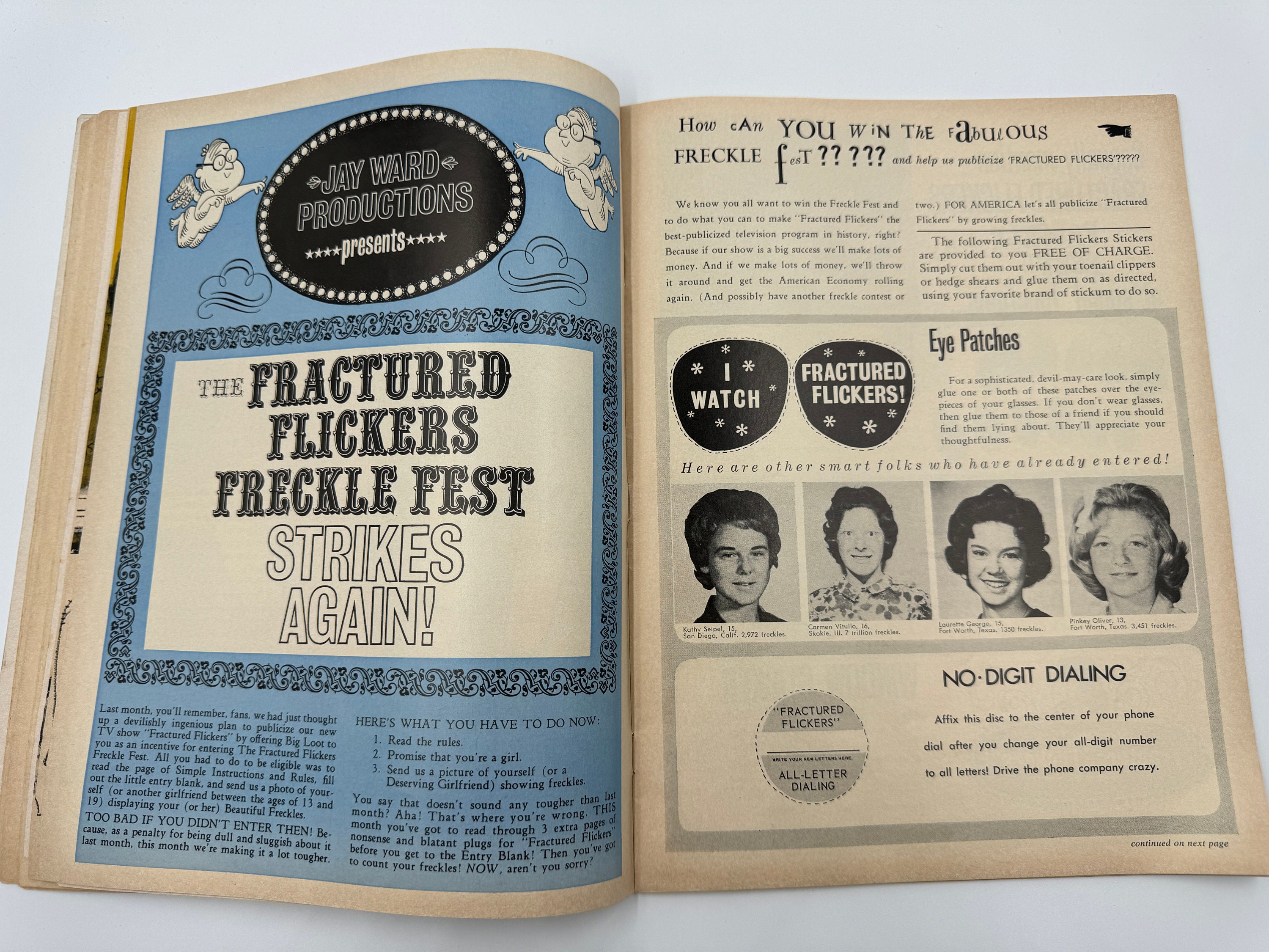 October 1963 TEEN Magazine: Freckle Contest, Vintage Fashion - Etsy