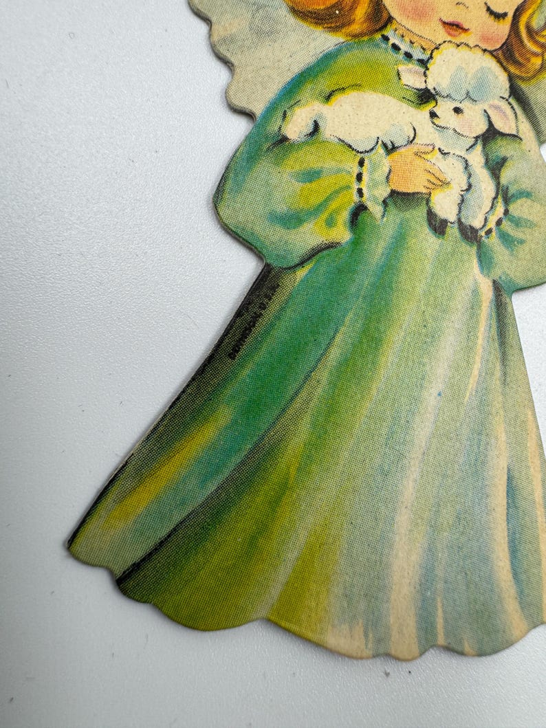 Vintage Angel Die Cut Decorations – Set of 12 Retro Christmas Paper ...