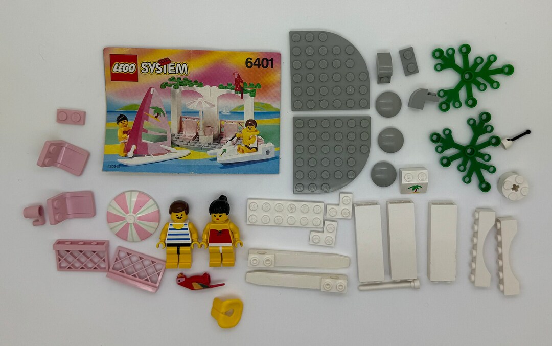 1992 Lego Set 6401 PARADISA SEASIDE CABANA 100% Complete With - Etsy