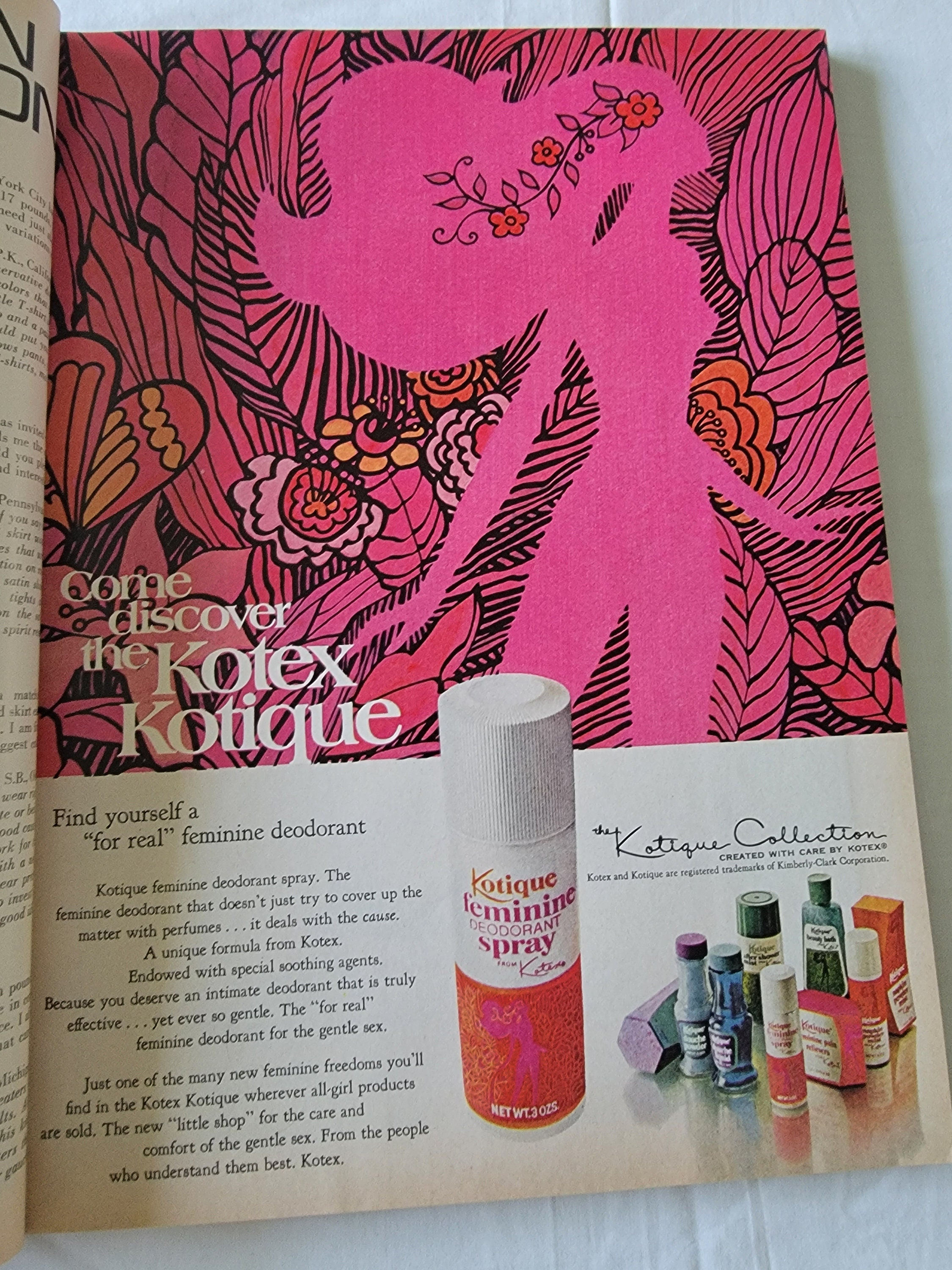 MAY 1971 GLAMOUR MAGAZINE Hand Drawn Ads - Etsy