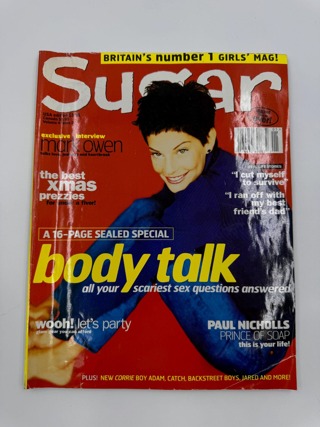Sugar Magazine December 1997: Spice Girls & Mark Owen, 90s UK Teen ...