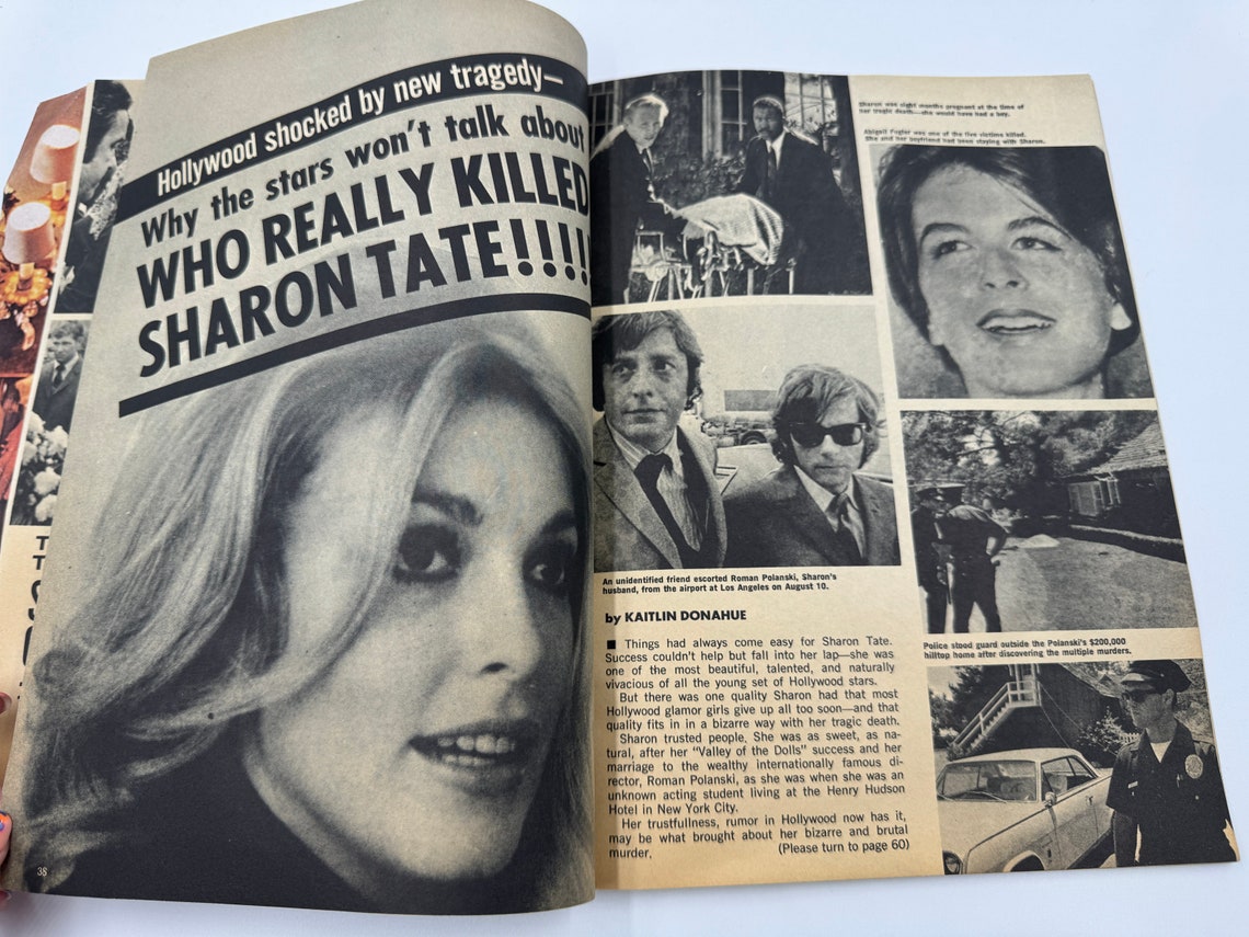 NOVEMBER 1969 MOVIE MIRROR Magazine, Elvis and Priscilla, Sharon Tate ...