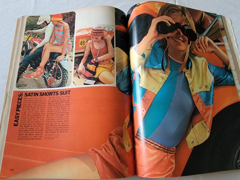 MAY 1971 GLAMOUR MAGAZINE Hand Drawn Ads - Etsy