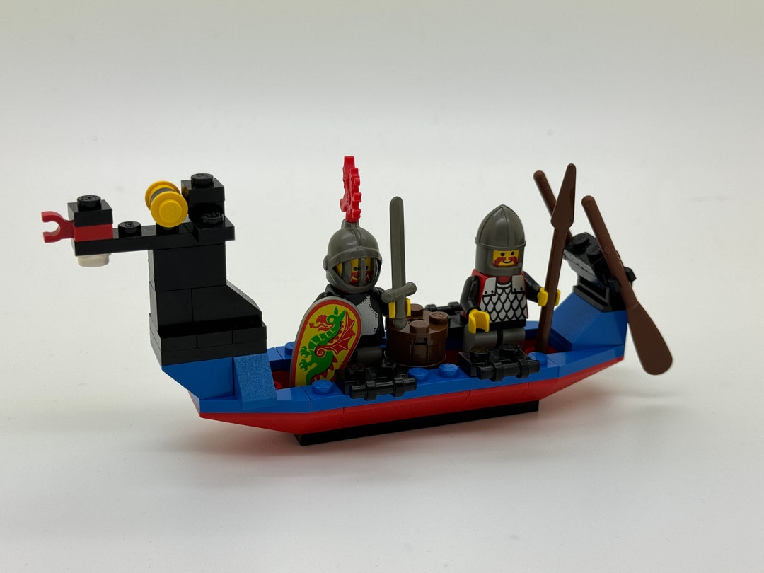 1993 Lego Set 1547 BLACK KNIGHT'S BOAT 100% Complete, No Box or ...