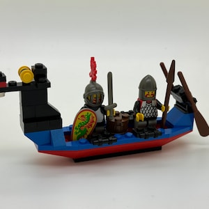 1993 Lego Set 1547 BLACK KNIGHT'S BOAT 100% Complete, No Box or ...