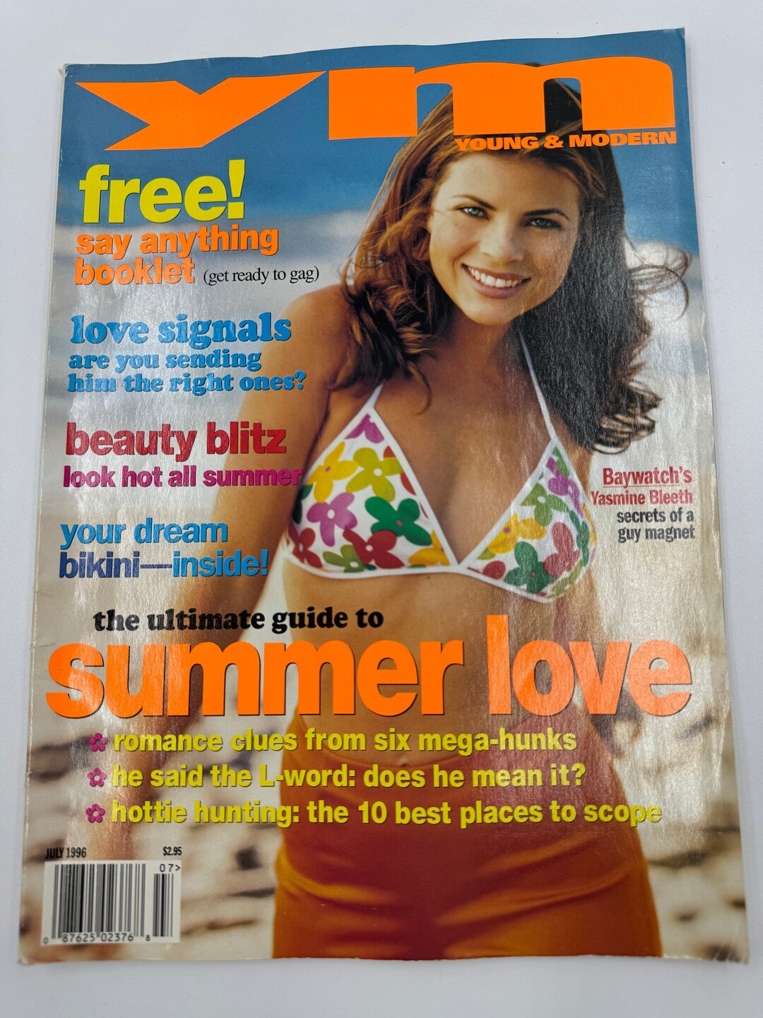JULY 1996 YM MAGAZINE Yasmin Bleeth Cover, rare - Etsy