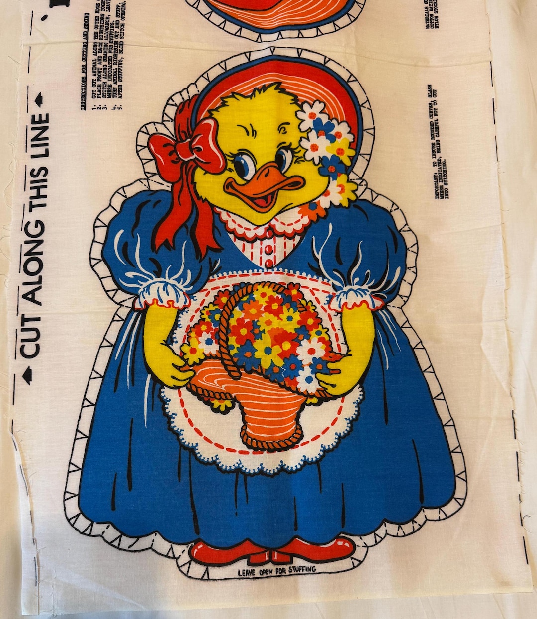 1970s DORIS DUCK Cut and Sew Panel, Bright and Retro! - Etsy