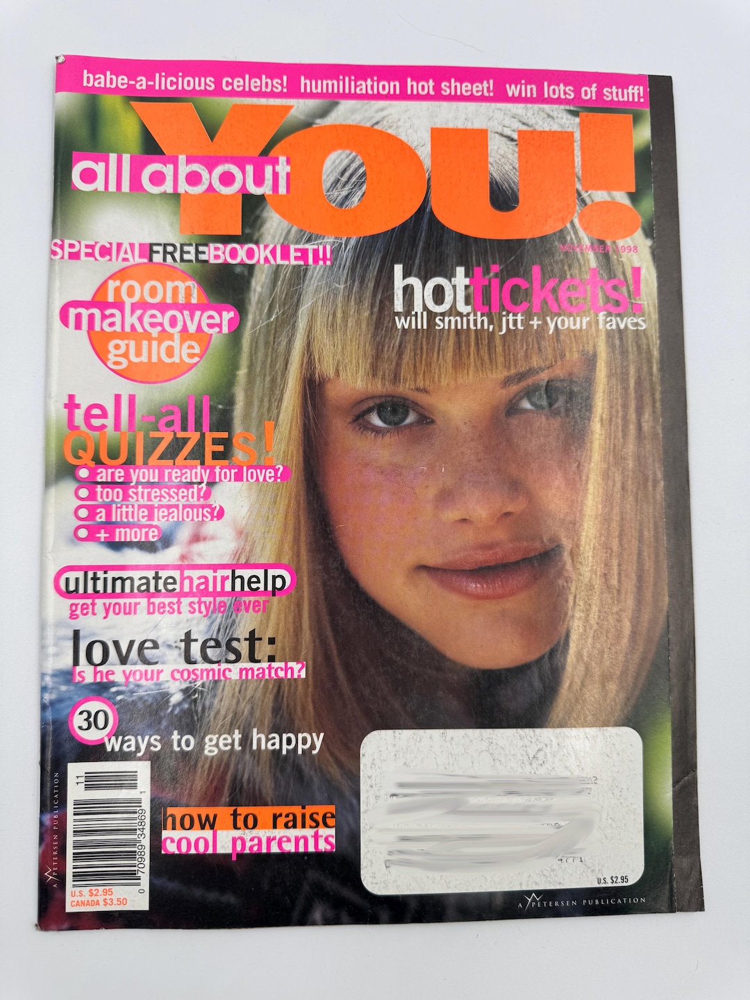 November 1998 All About You Magazine – 90s Teen Fashion, Celebrities ...