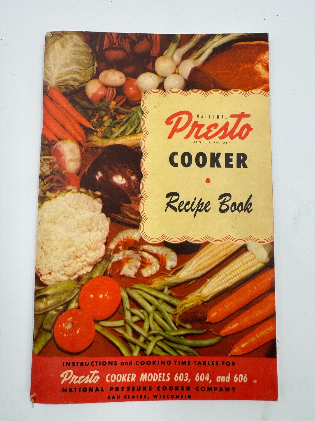 1950s Presto Pressure Cooker Recipe Book Models 603 604 606 - Vintage ...