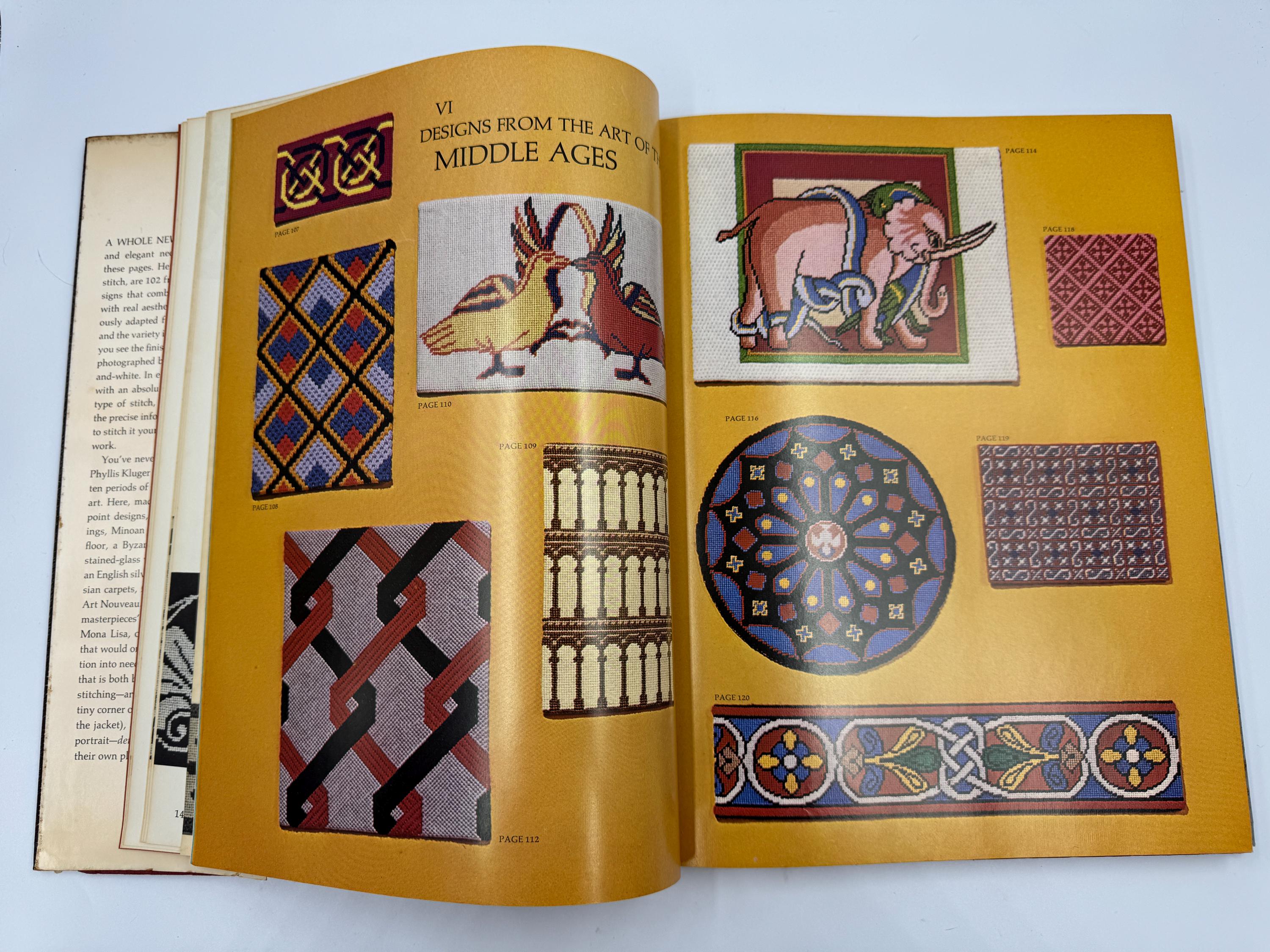 Needlepoint Gallery Patterns From the Past 1975 Phyllis Kluger Vintage ...