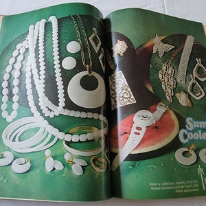 MAY 1971 GLAMOUR MAGAZINE Hand Drawn Ads - Etsy