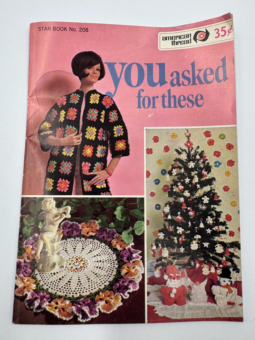 Vintage 1960s American Thread Star Book 208 Crochet Pattern Booklet ...