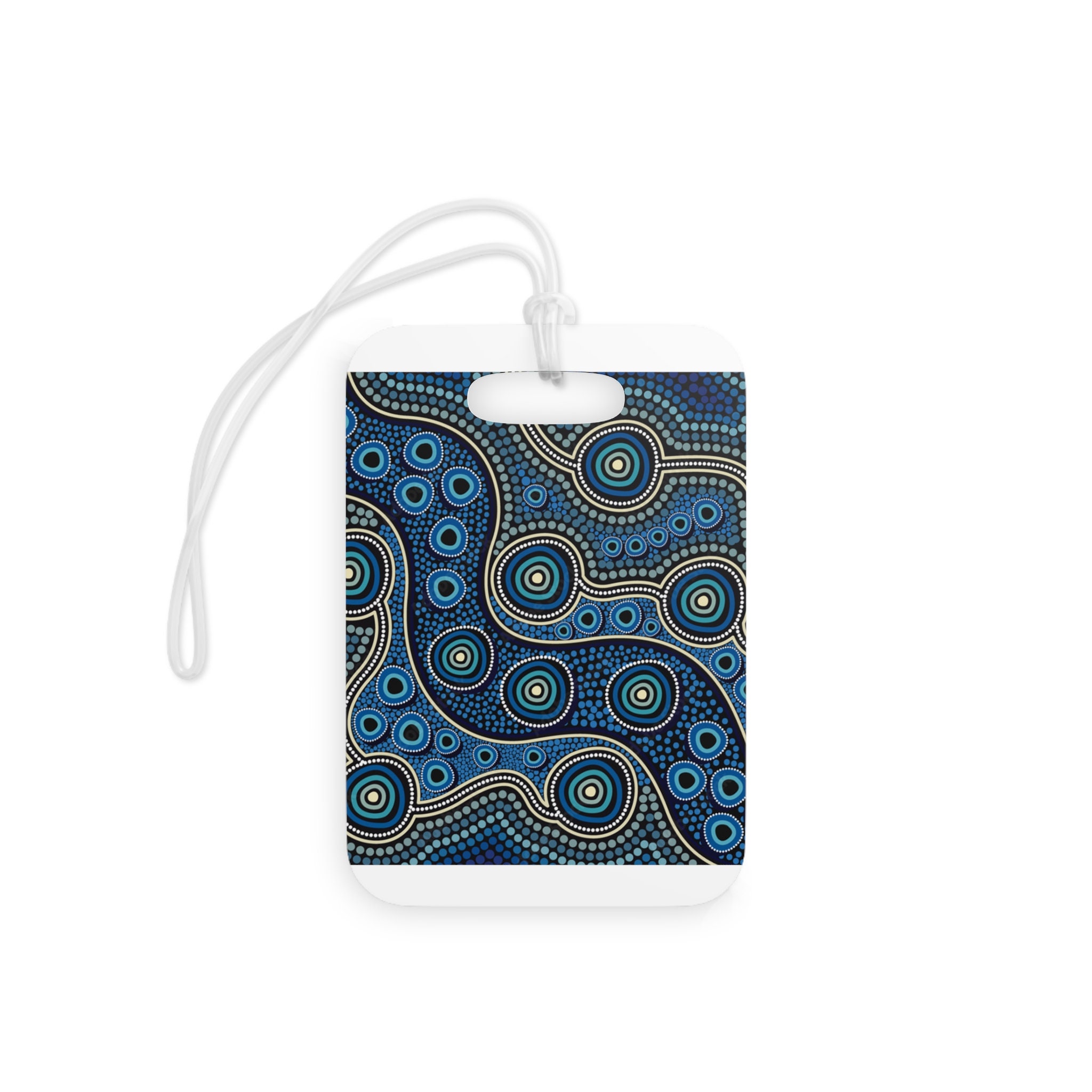 Blue Aboriginal Art Luggage Tags / Luggage Tags / Name Tag / - Etsy