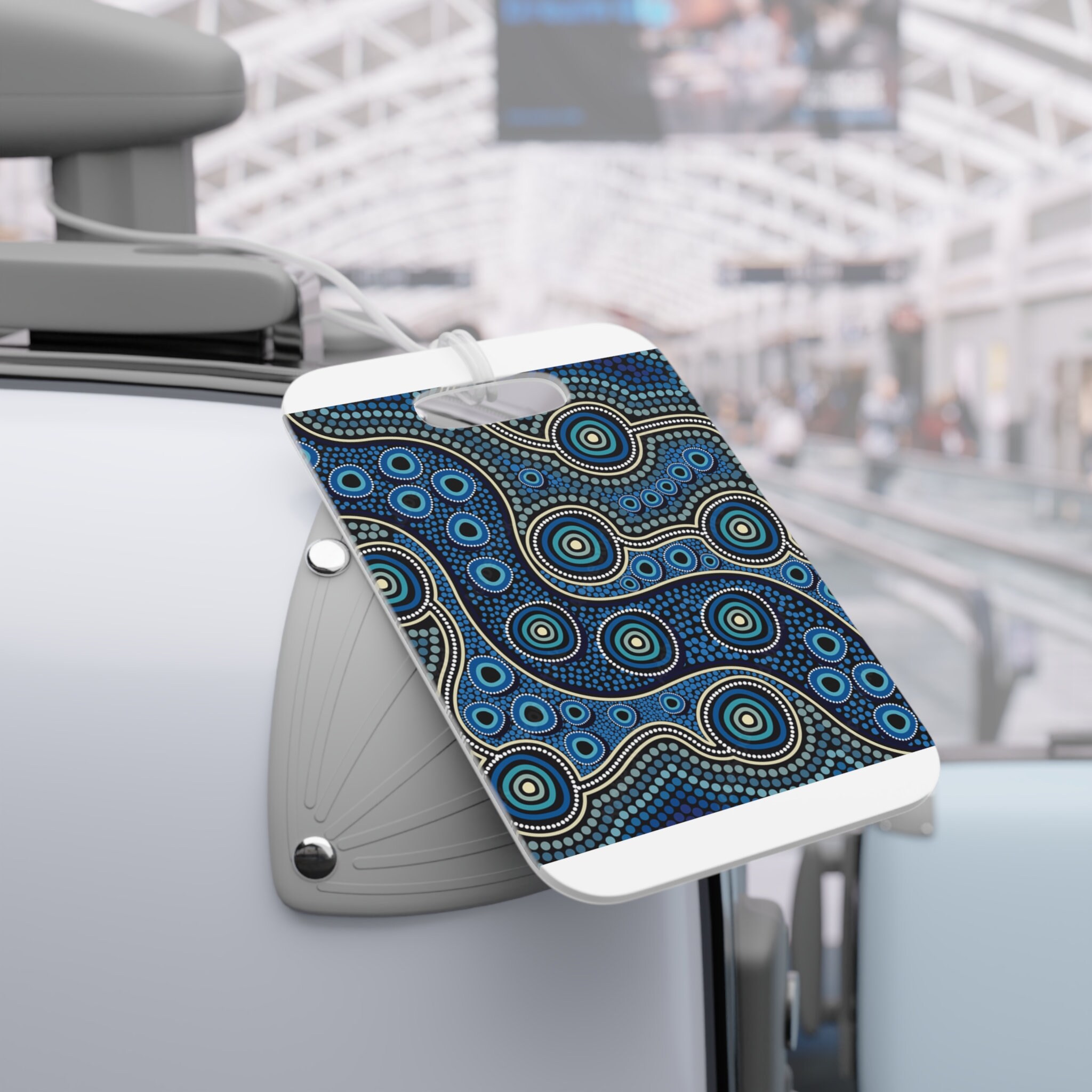 Blue Aboriginal Art Luggage Tags / Luggage Tags / Name Tag / - Etsy