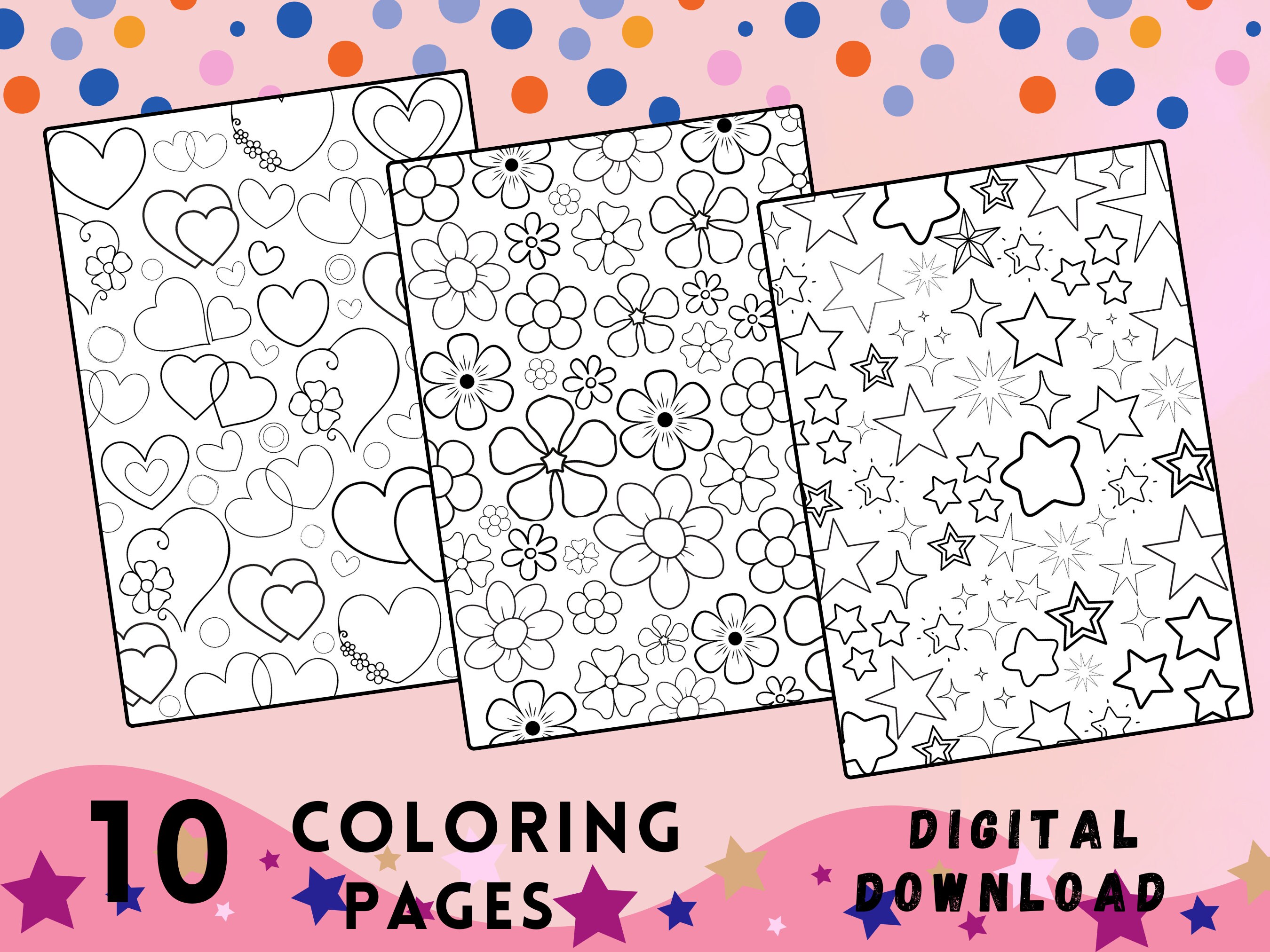 Wonderful Patterns Coloring Pages, Coloring Sheet for Kids and Adualt ...