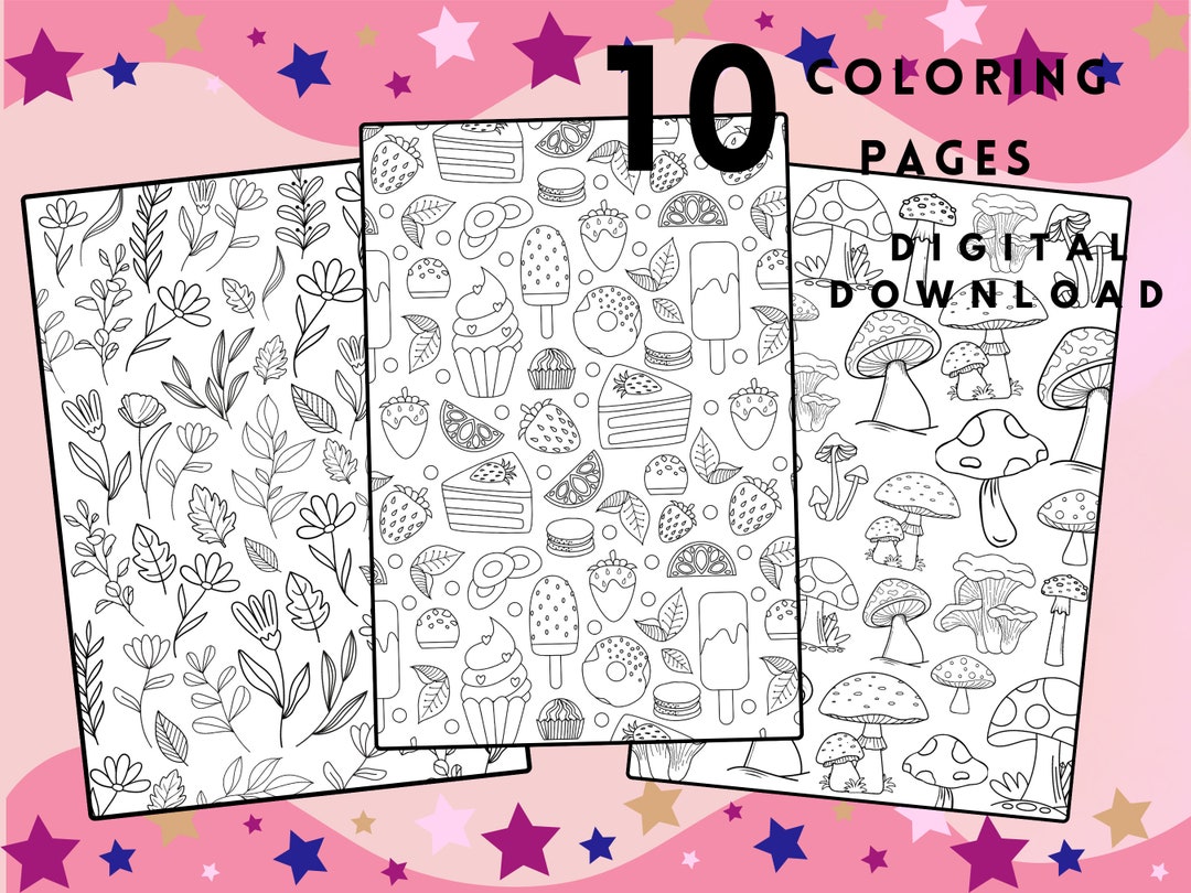 Wonderful Patterns Coloring Pages, Coloring Sheet for Kids and Adualt ...