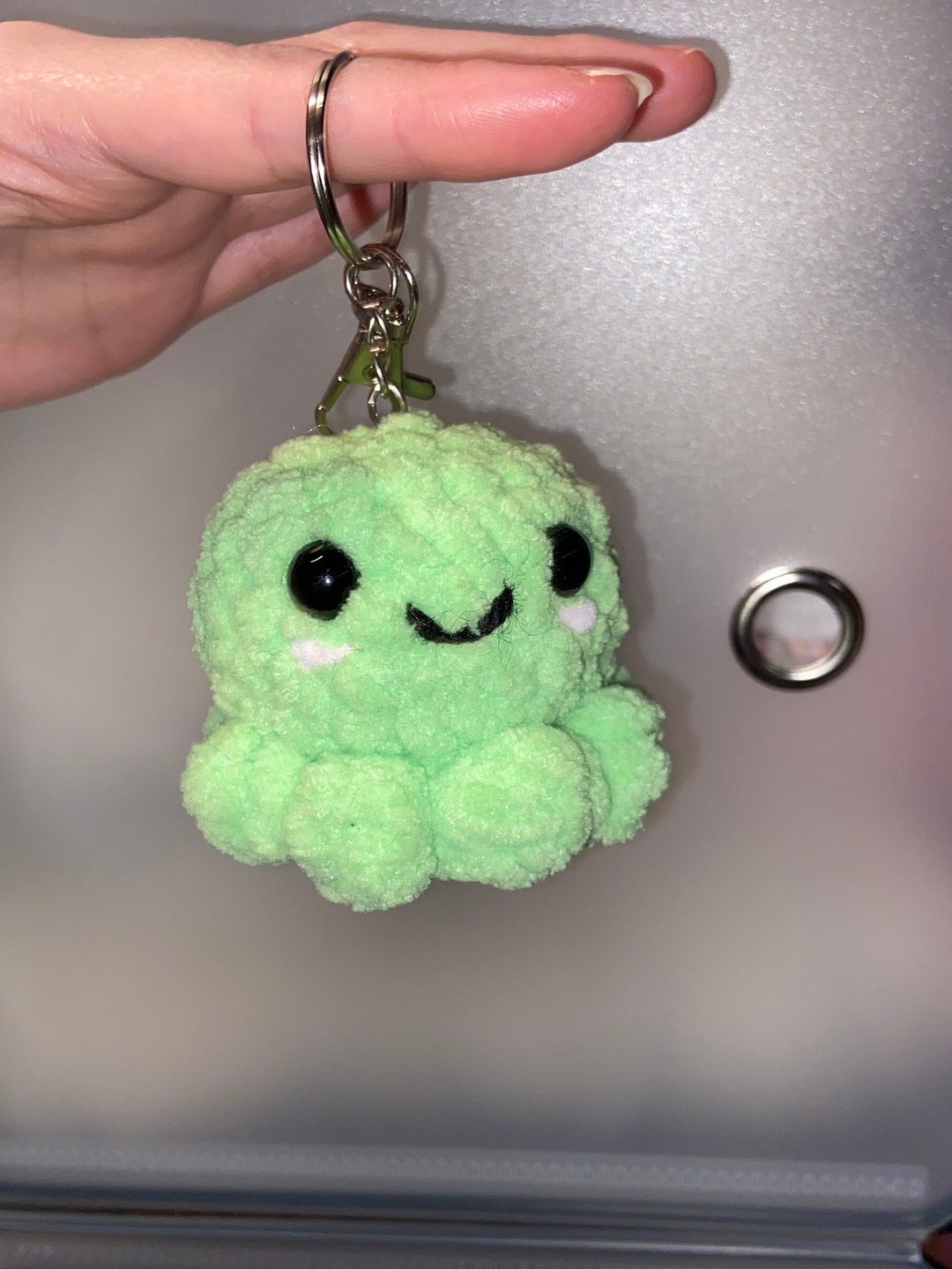 MADE TO ORDER: Mini Octo Keychain Plushie, Octopus Crochet Plush ...