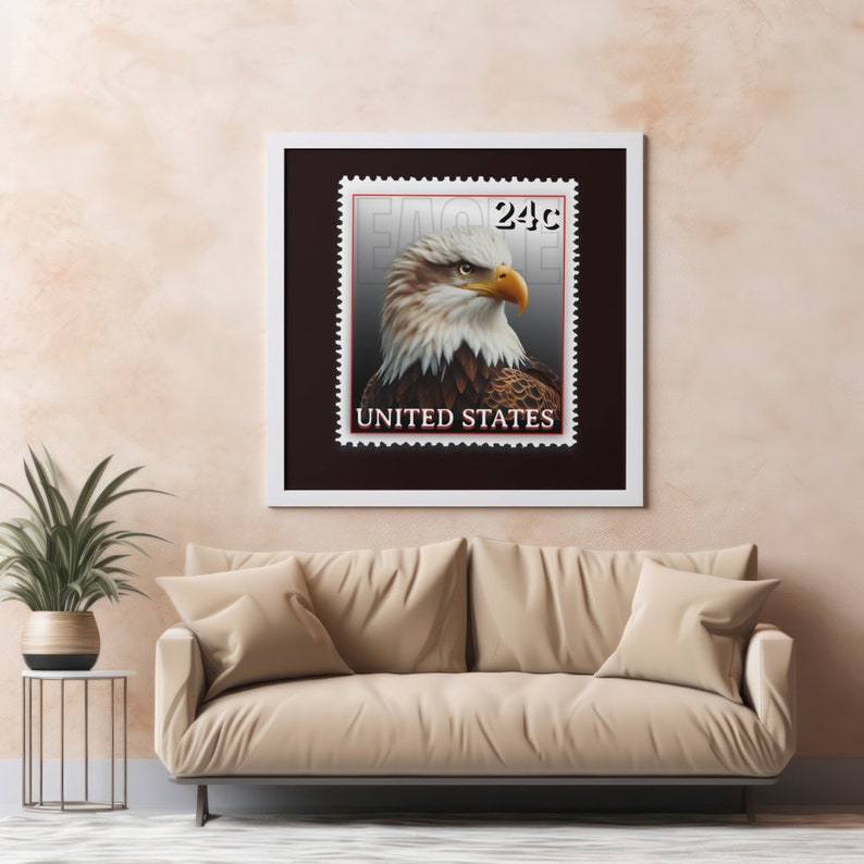 DIGITAL EAGLE Stamp Downloadable File. Features American Wildlife Icons ...