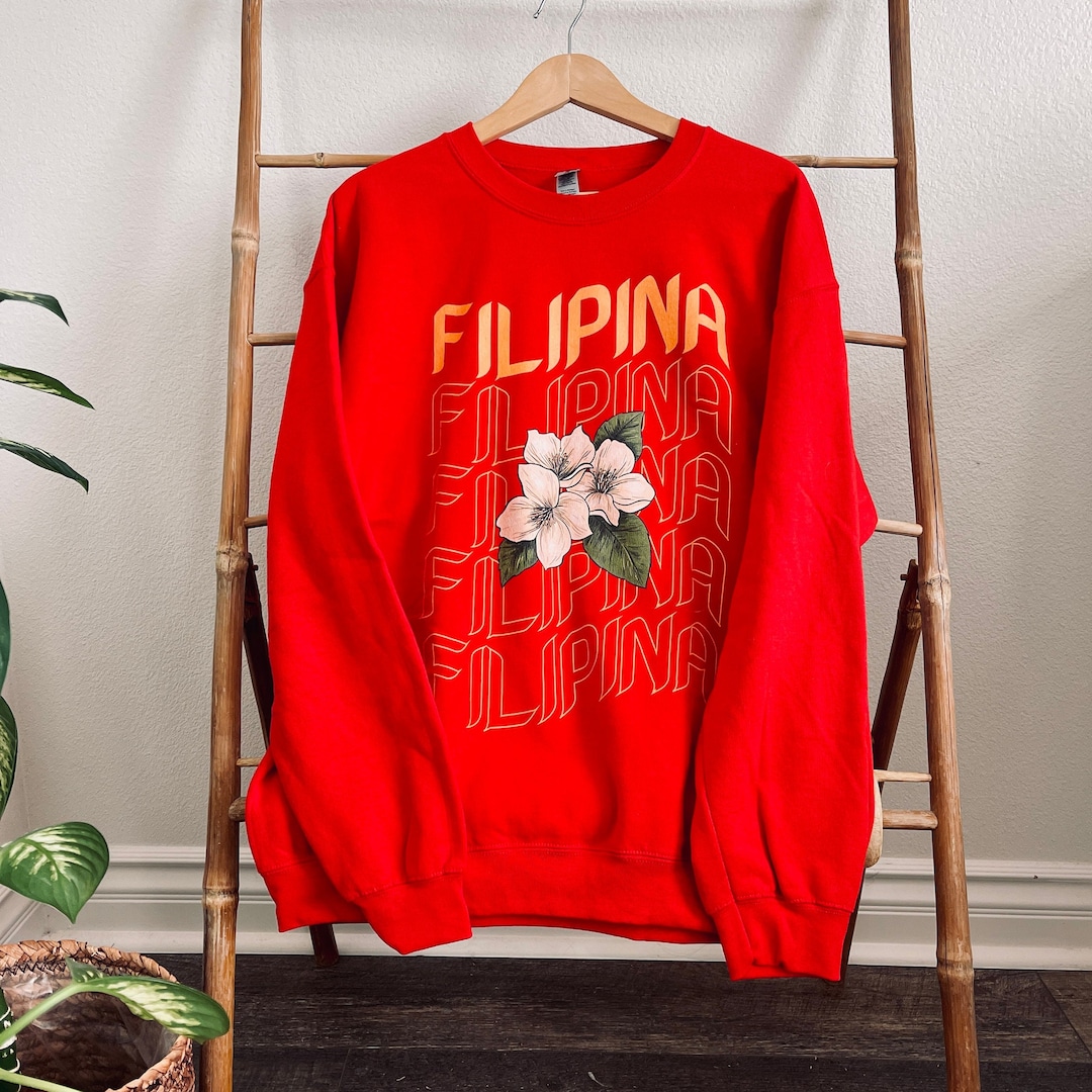 ADULT FILIPINA SAMPAGUITA | Crewneck | Filipino Sweater | Gift ...