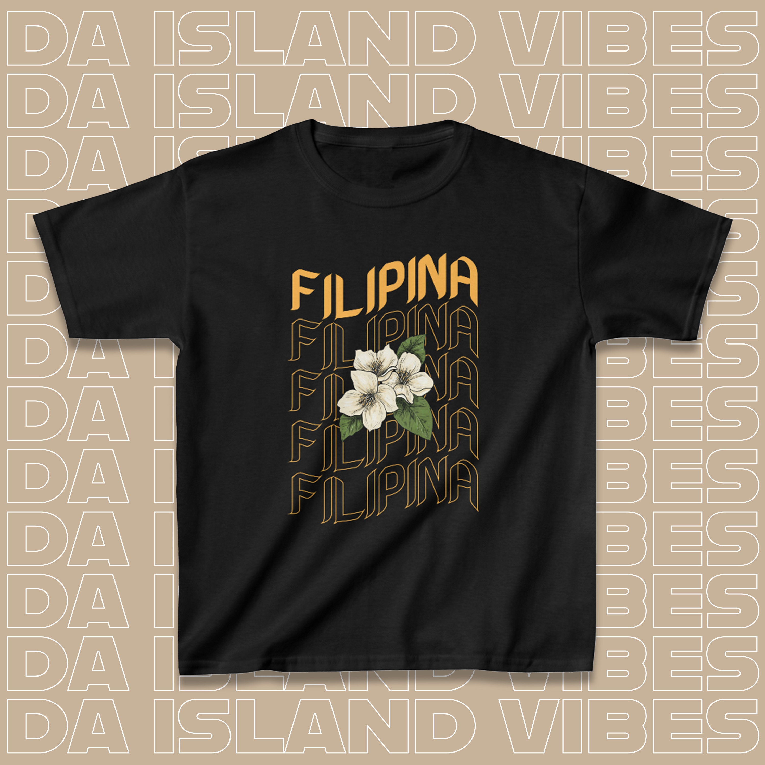KIDS Filipina Sampaguita | Kids Tee | Filipino Clothes | Gift ...