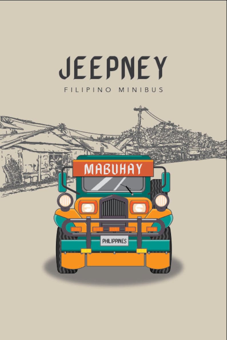 JEEPNEY Filipino Art Philippines Poster Philippines Wall - Etsy