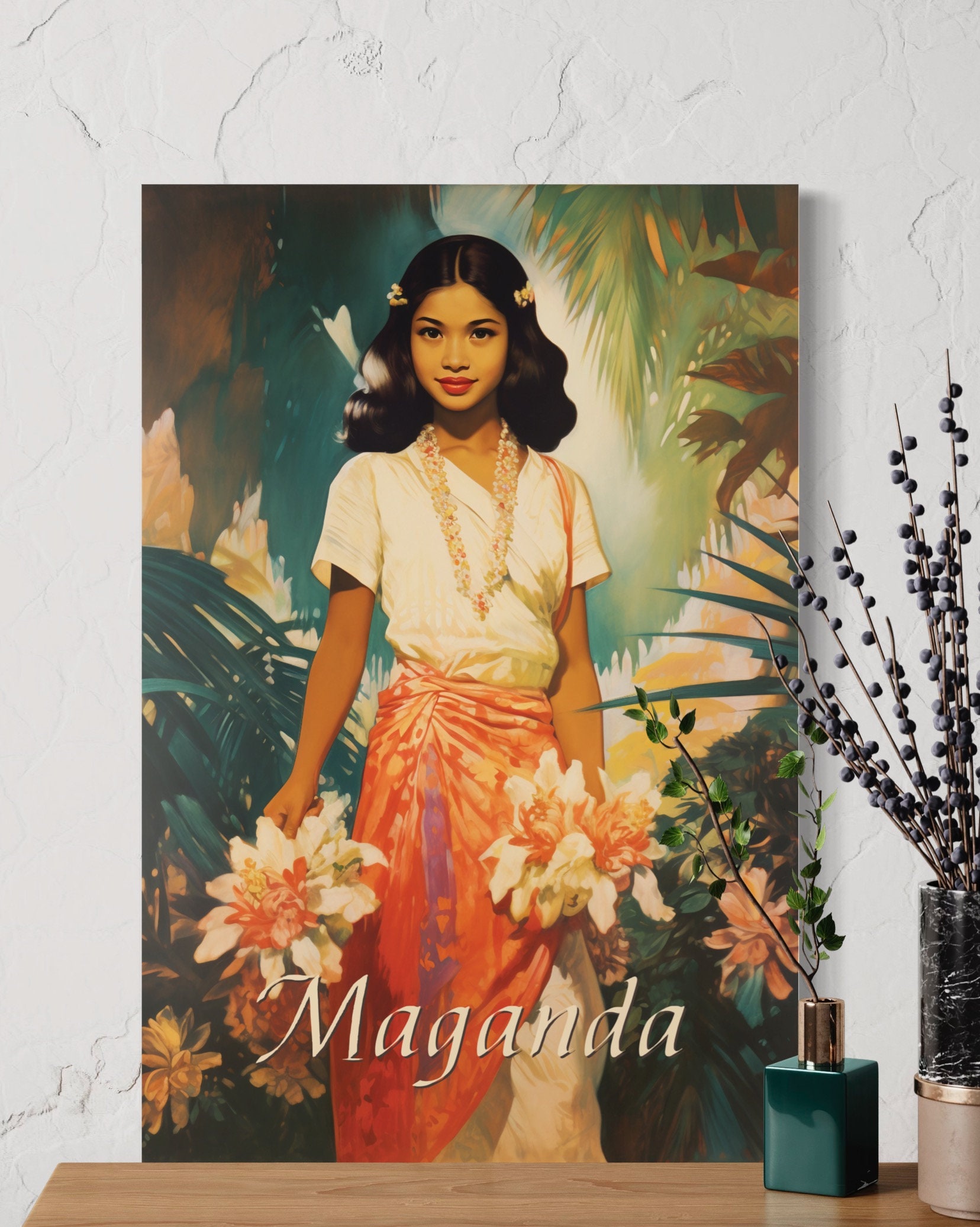 MAGANDA Filipino Art Philippines Art Philippines Wall Art L Philippines ...