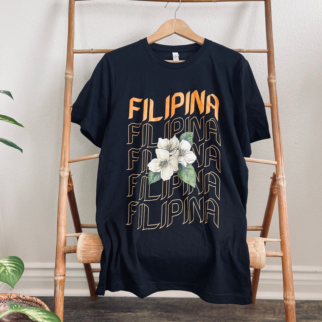 ADULT FILIPINA SAMPAGUITA | Jersey Tee | Filipino Shirt | Gift ...