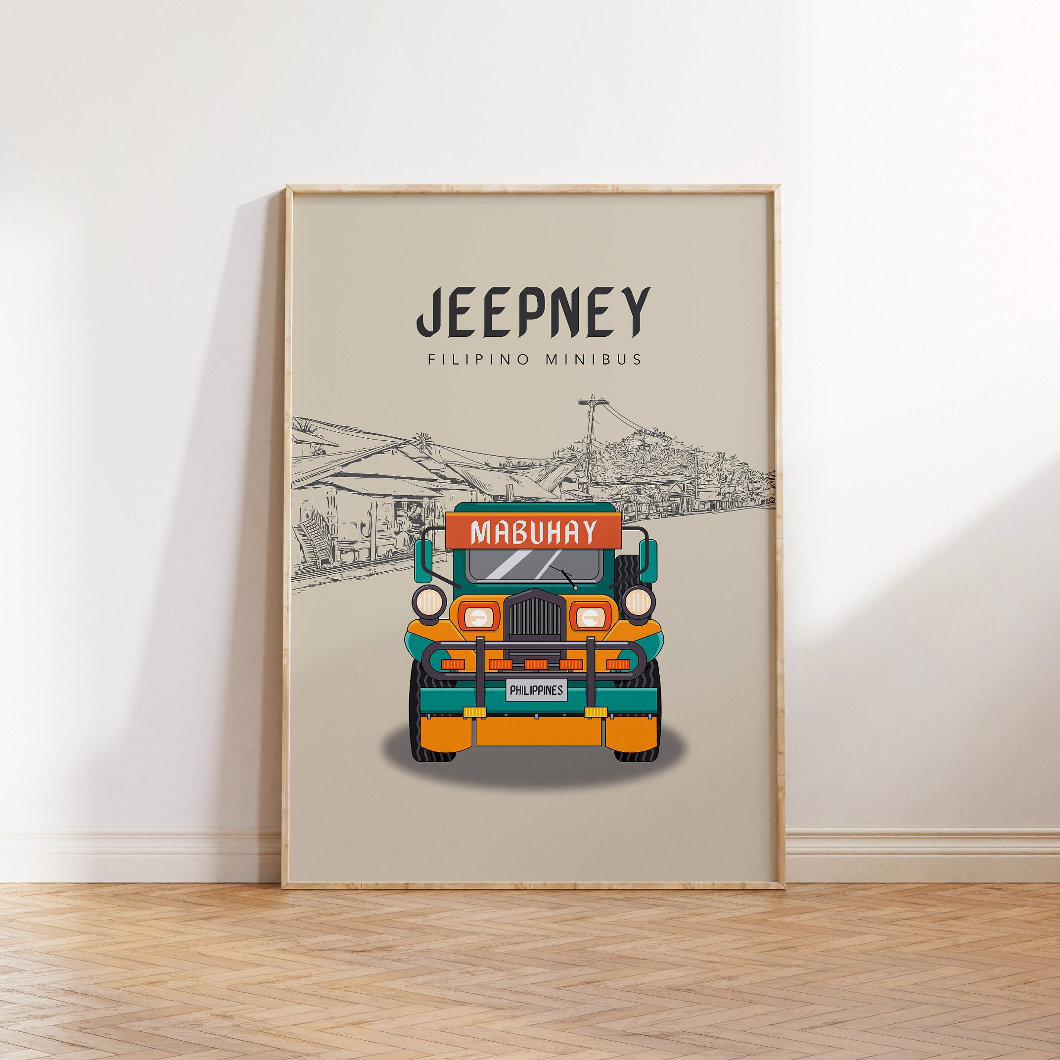 JEEPNEY Filipino Art Philippines Poster Philippines Wall - Etsy