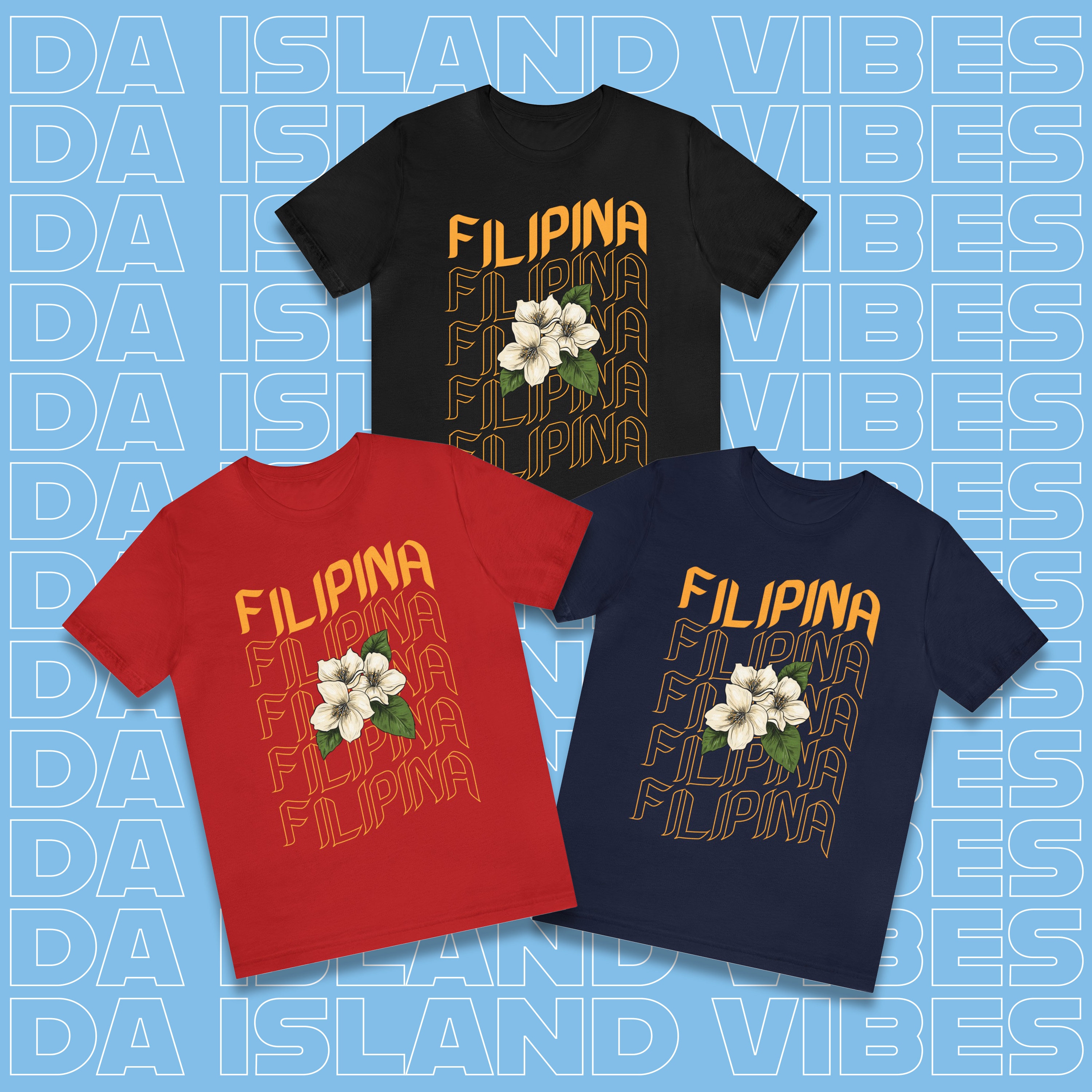 ADULT FILIPINA SAMPAGUITA | Jersey Tee | Filipino Shirt | Gift ...