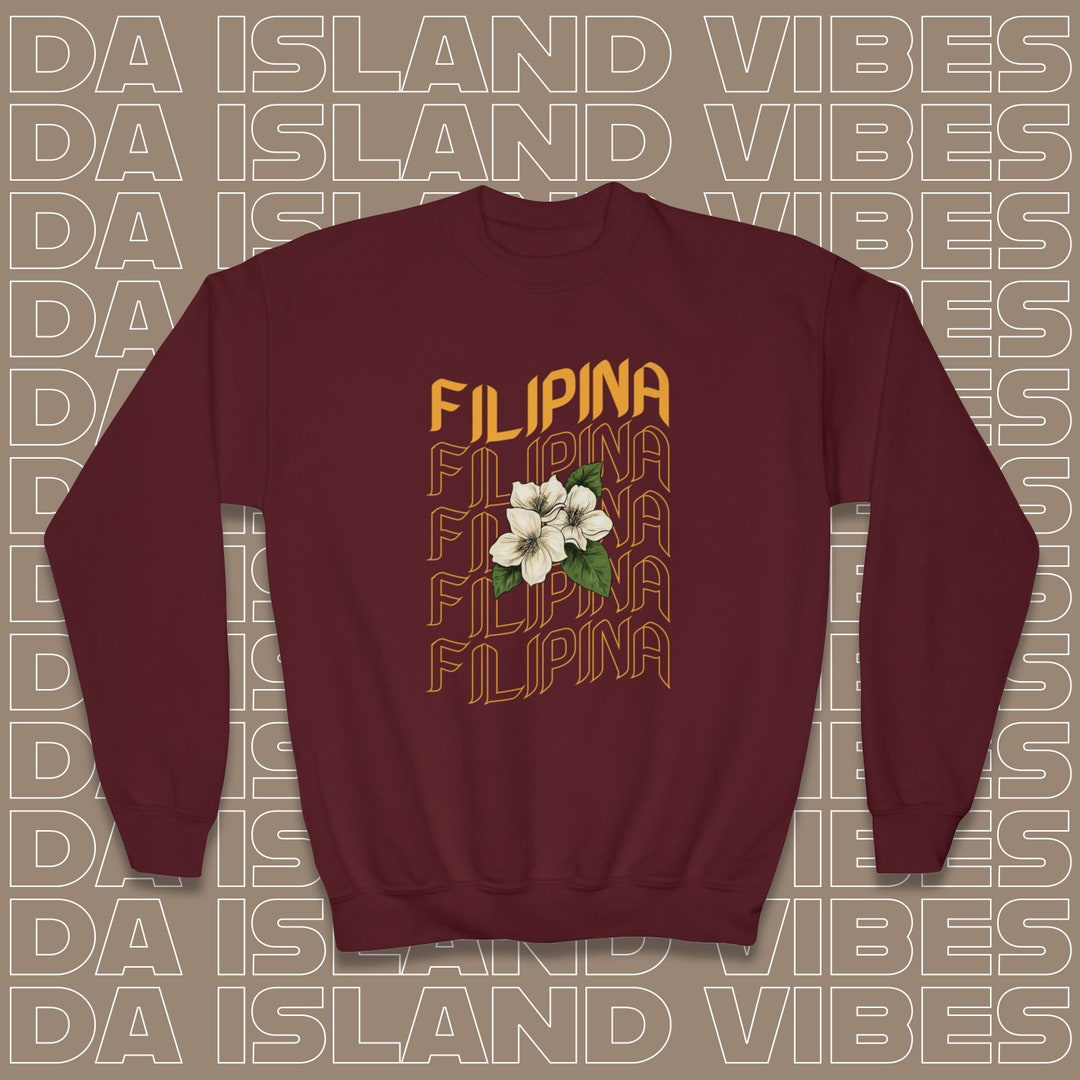 KIDS Filipina Sampaguita | Kids Crewneck | Filipino Sweater | Gift ...