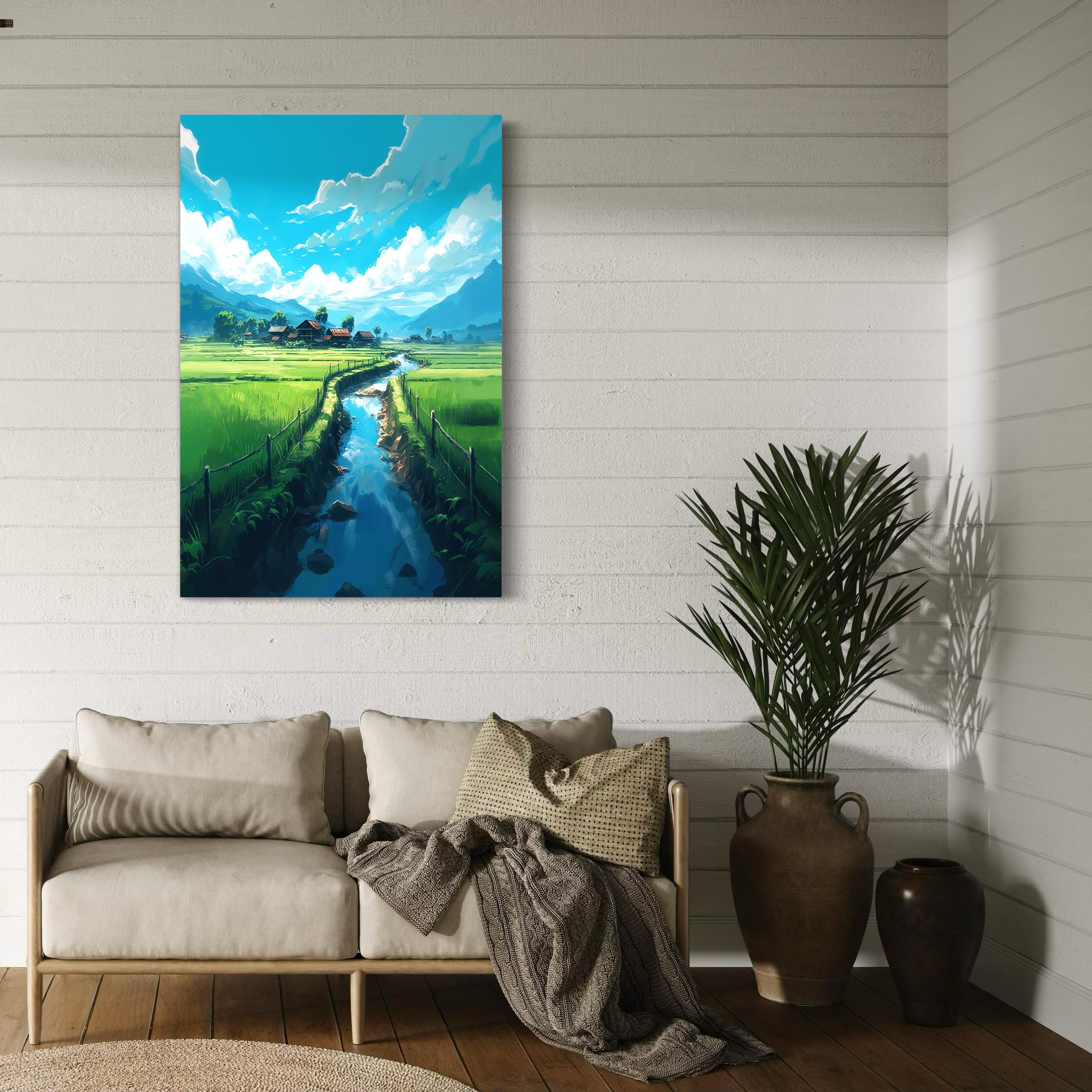 RICE FIELDS | Art Work | Poster | Wall Decor | Rice Paddies | Scenery ...