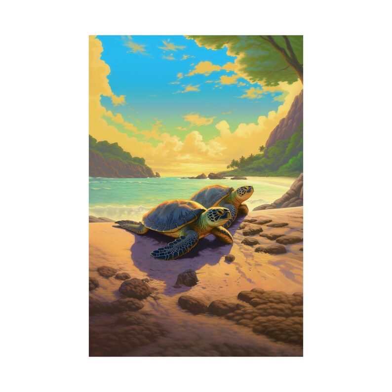 SEA TURTLES | Art Work | Poster | Home Decor | Animal Poster | Sea ...
