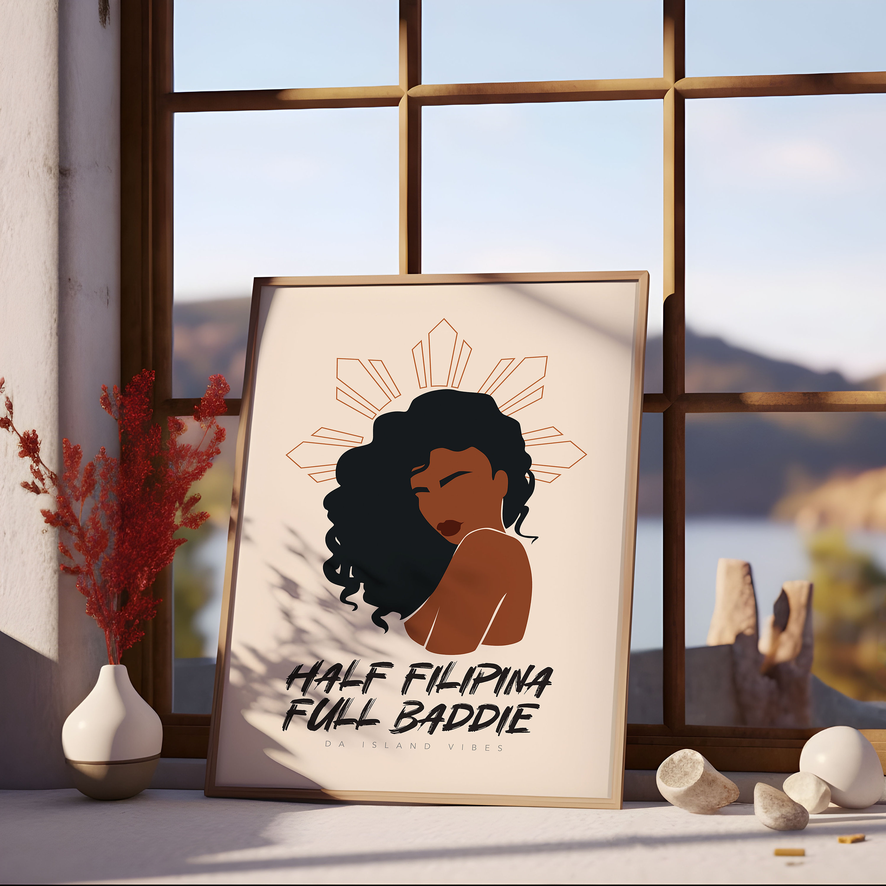 HALF Filipina.full BADDIE | Morena | Abstract Minimalist Art | Filipino ...