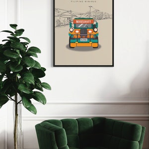 JEEPNEY | Filipino Art | Philippines Poster | Philippines Wall Art - Etsy
