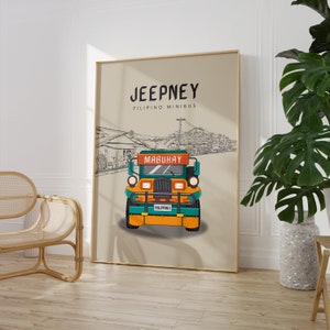 JEEPNEY | Filipino Art | Philippines Poster | Philippines Wall Art - Etsy