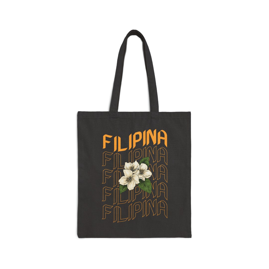 FILIPINA SAMPAGUITA | Cotton Canvas Tote Bag | Philippines | Resuable ...