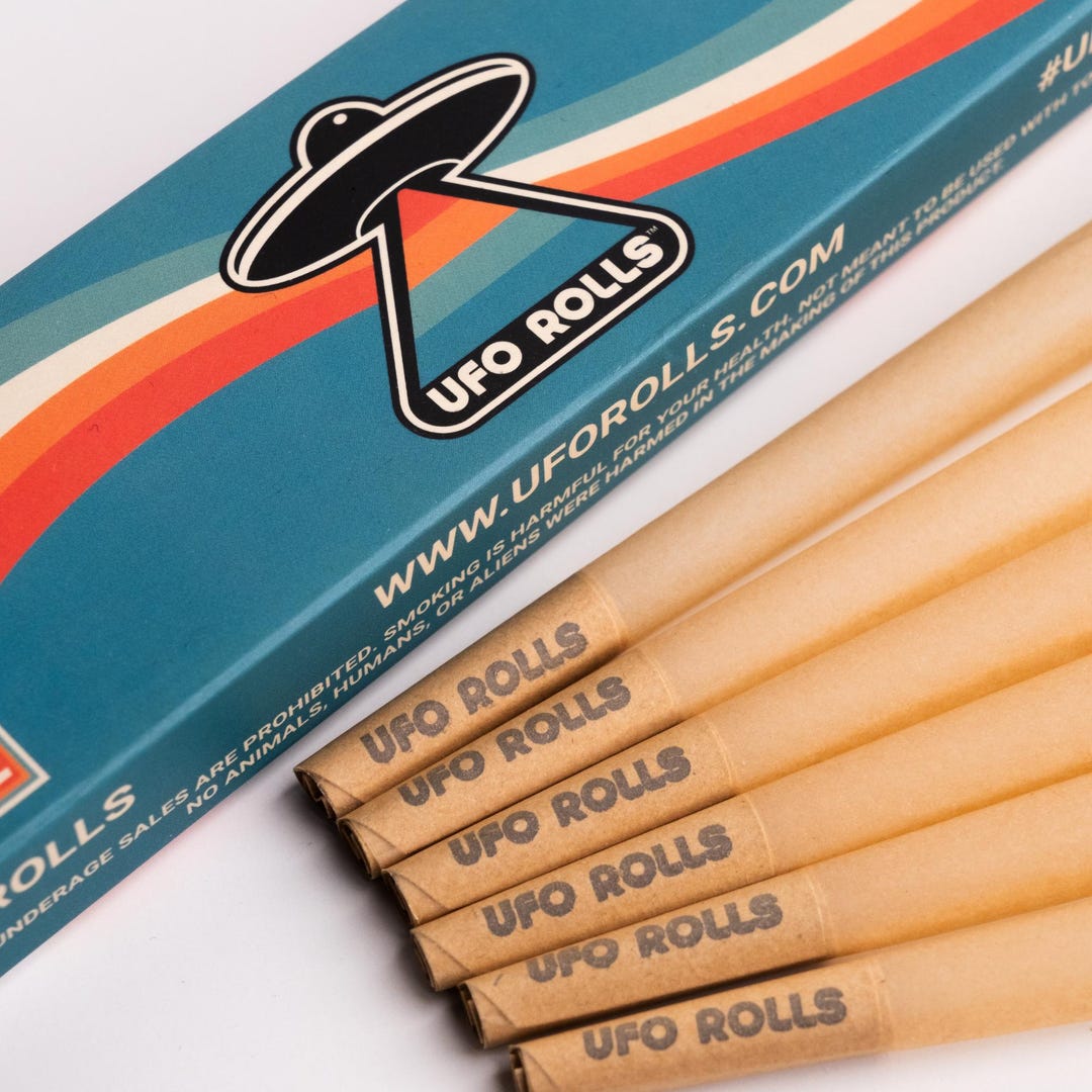 UFO Rolls 6-packs of Pre-rolled Cones (king Size, Vegan) - Etsy
