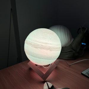 NASA Space Planet Lamps, Multi-color Moon, Saturn, Pluto, Earth, Sun ...