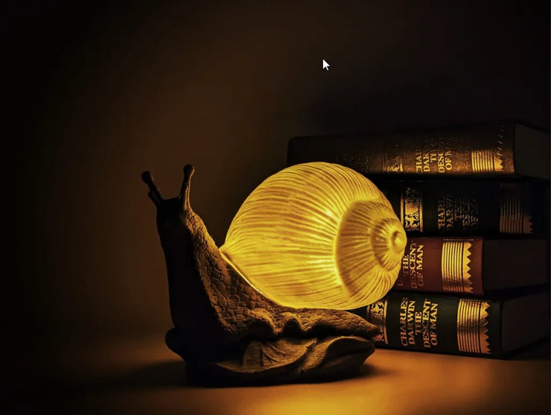 Big Bright Snail Lamp, 3d Snail Lamp, Desk Decoration, Office ...