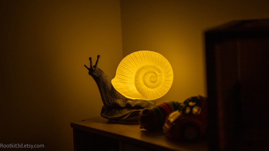 Big Bright Snail Lamp, 3d Snail Lamp, Desk Decoration, Office ...