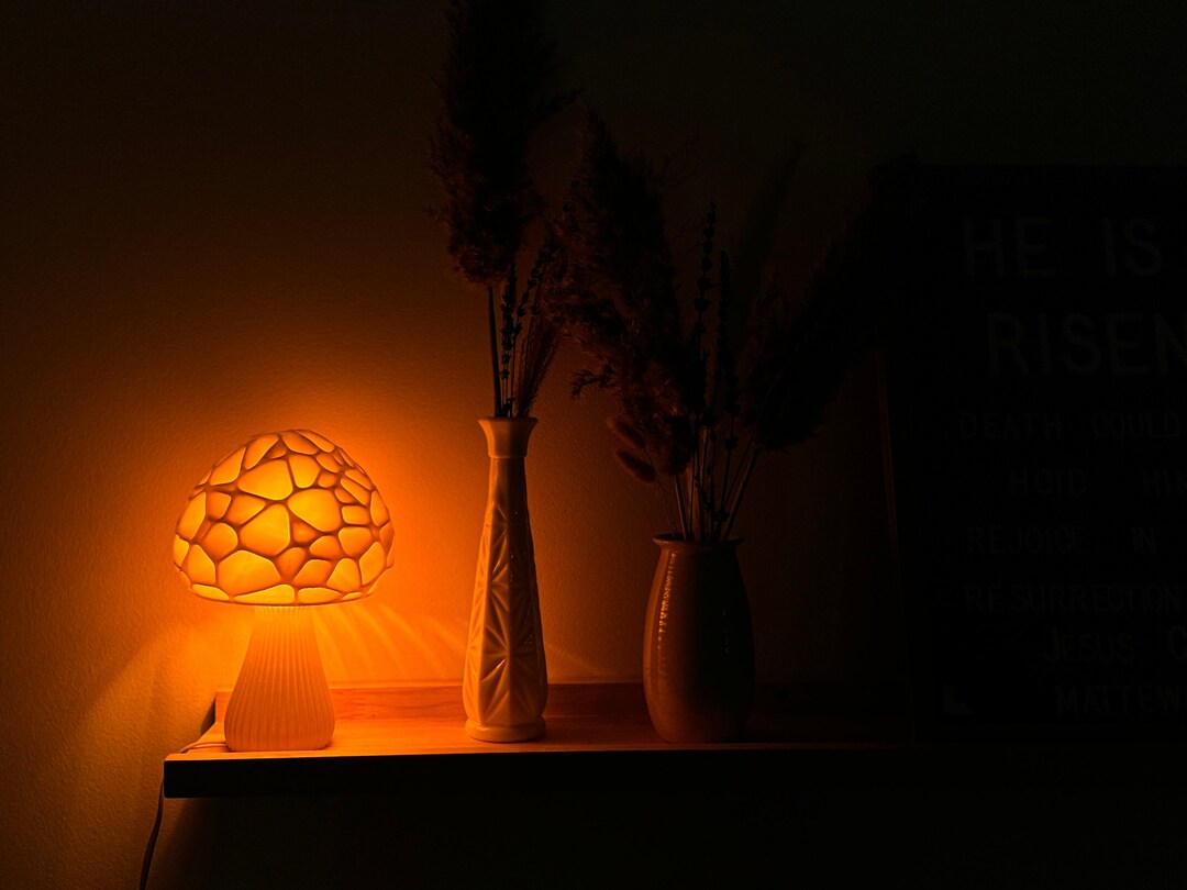 Lamp, Mushroom Lamp, Cottagecore Lamp, Desk Decoration, Office ...
