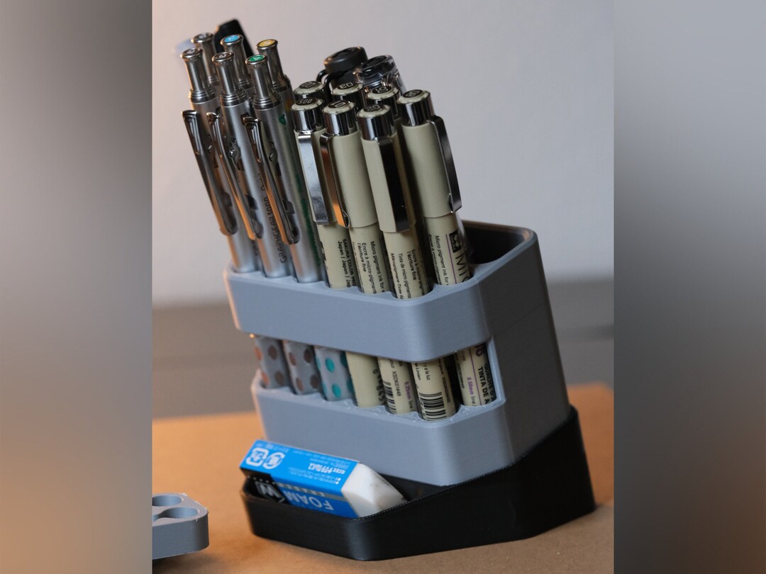 Angled Pen Holder, Stationary Organizer for Artistic People ...