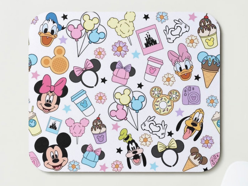 Disney Characters Mouse Pad / Disney / Mickey / Mini Mouse / Donald ...